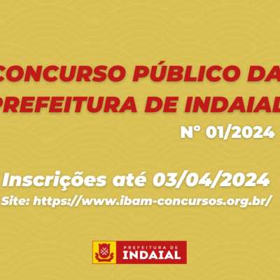 Portal do Cidadão - MUNICIPIO DE INDAIAL/SC - Inscrições abertas para ...